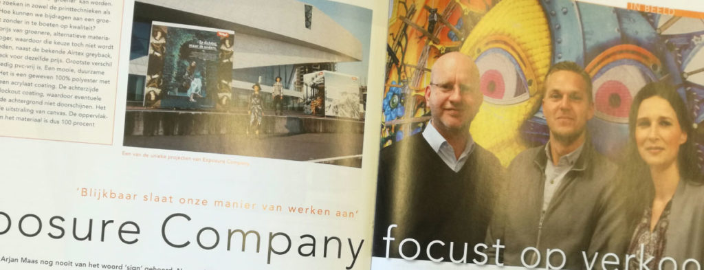 Exposure Company Eerste editie Sign Magazine In Beeld. | Exposure Company